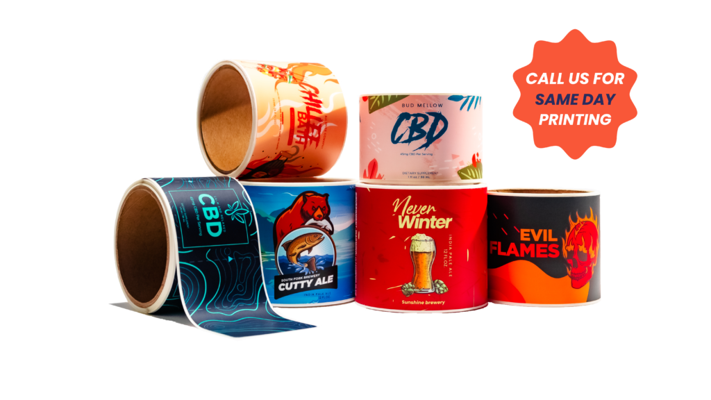 Custom printed labels store